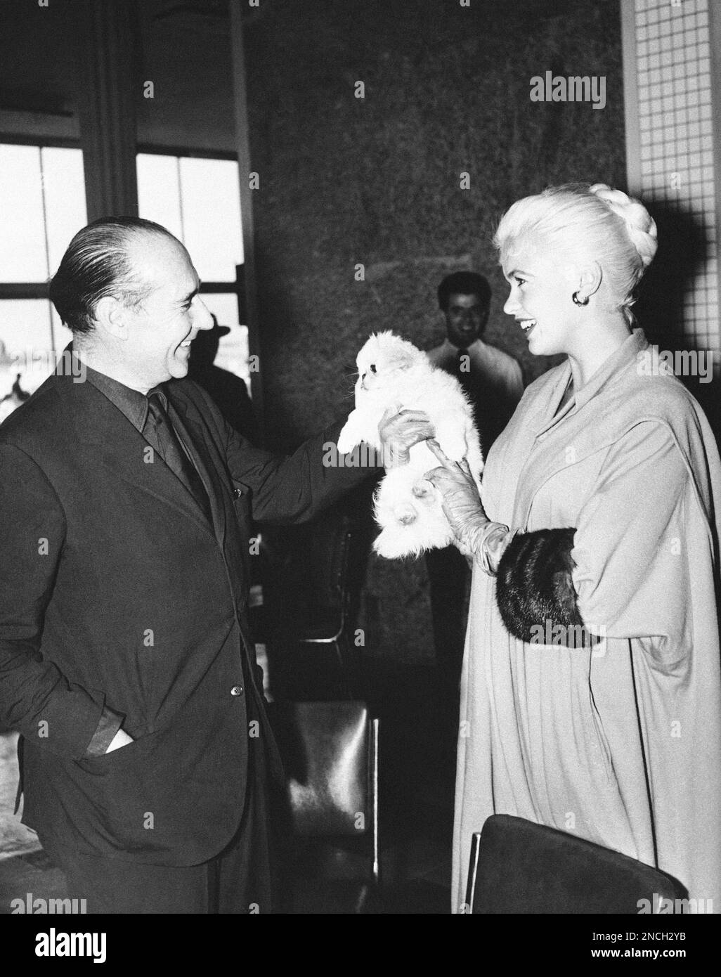 Italian movie director Roberto Rossellini, husband of actress Ingrid ...