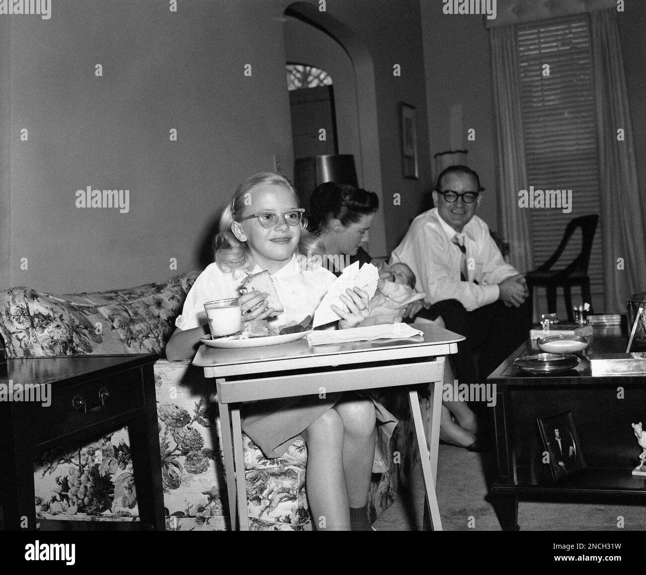 Senator Joseph McCarthy (R-Wis) and his wife, who holds Tierney ...