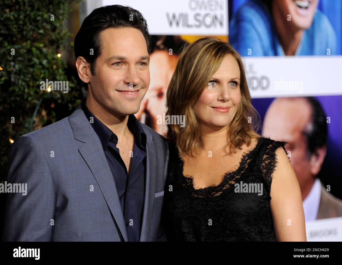 Paul Rudd and his wife Julie Yaeger arrive at the premiere of the film ...