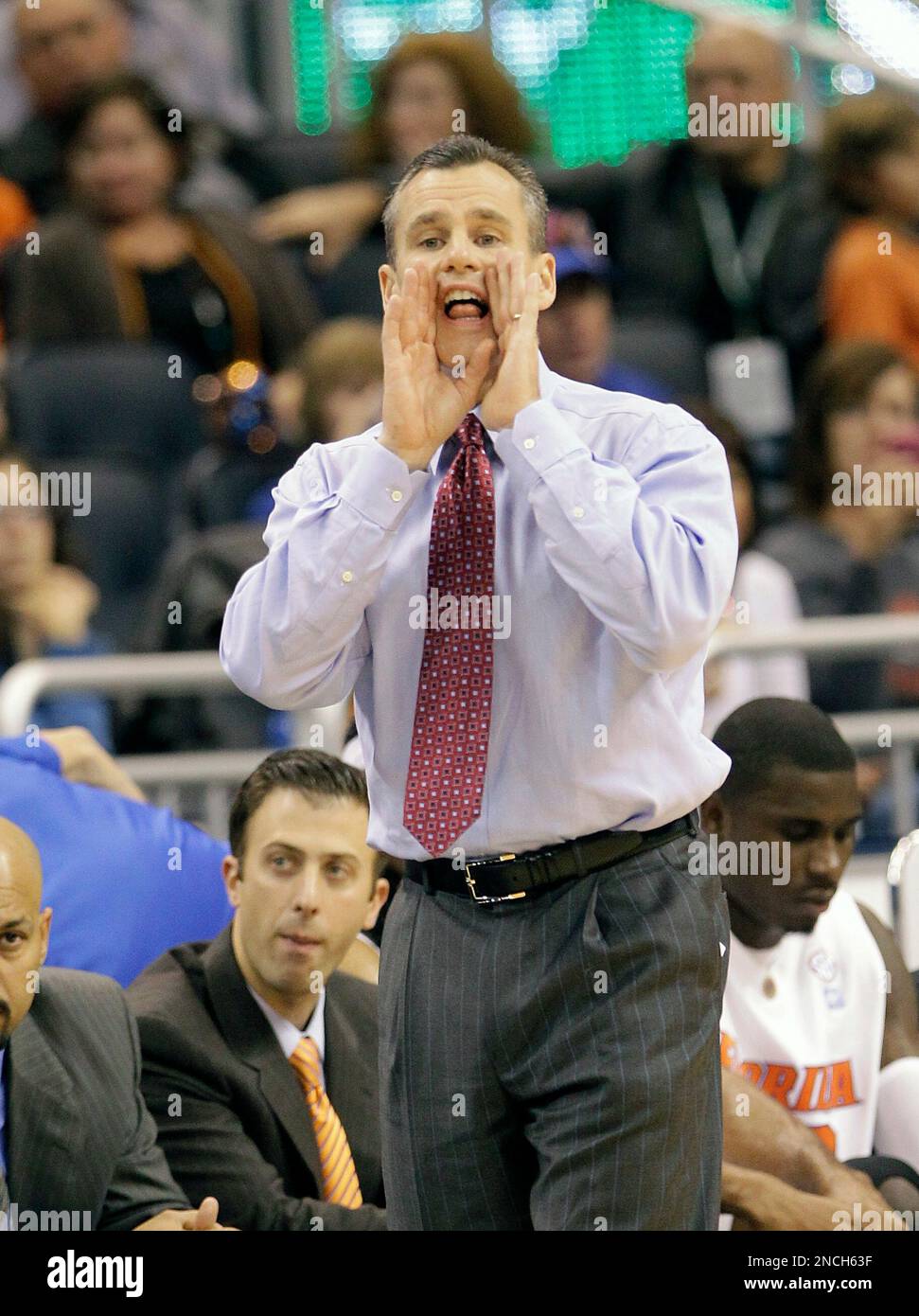 Florida head coach Billy Donovan during the first half of an NCAA ...