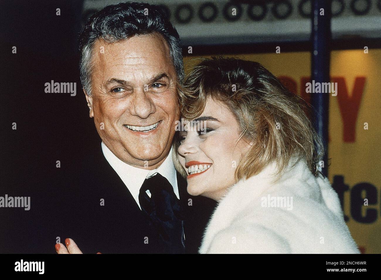 Veteran Hollywood actor Tony Curtis, embraces his companion Kelly ...