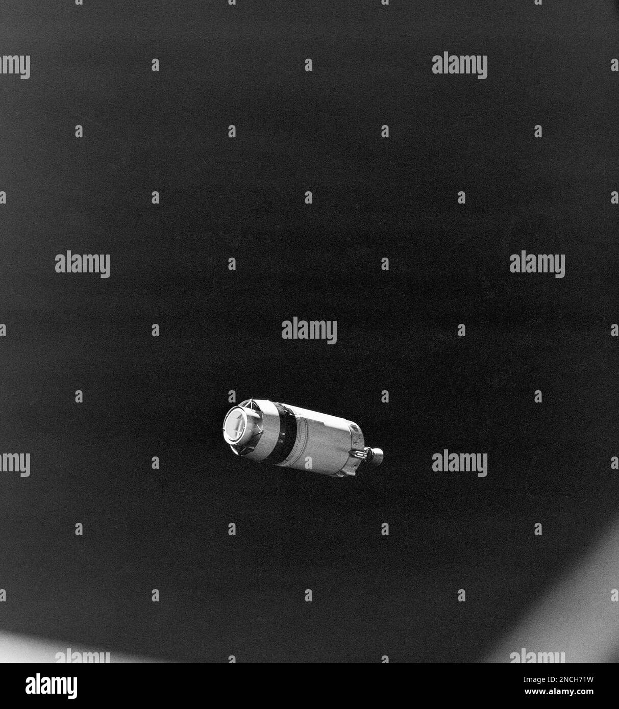 This is a photograph taken from the Apollo 8 spacecraft, Dec. 21, 1968 ...