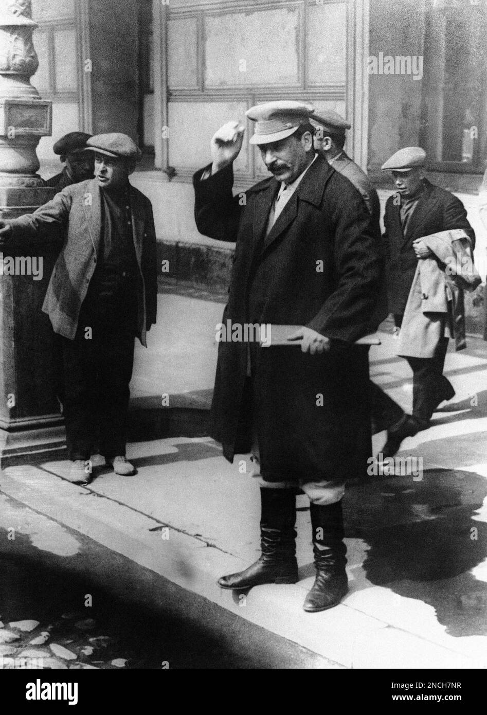 Joseph Stalin, General Secretary of the Communist Soviet Union leaving ...
