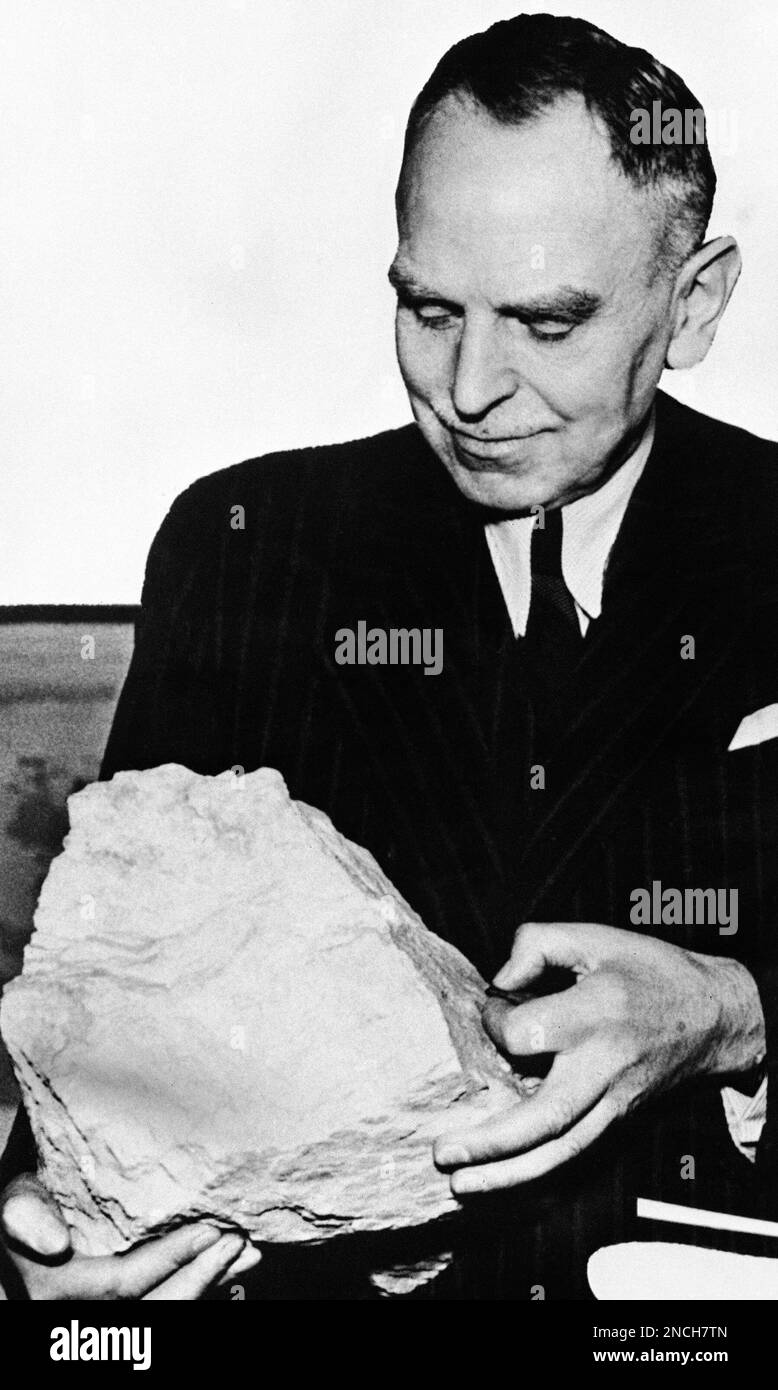 Professor Otto Hahn, on Nov. 21, 1945, one of the original German atom ...
