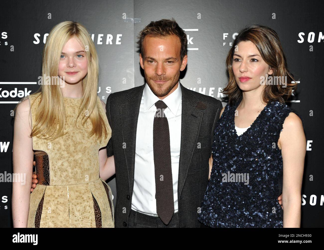Actress Elle Fanning, left, actor Stephen Dorff and director Sofia ...