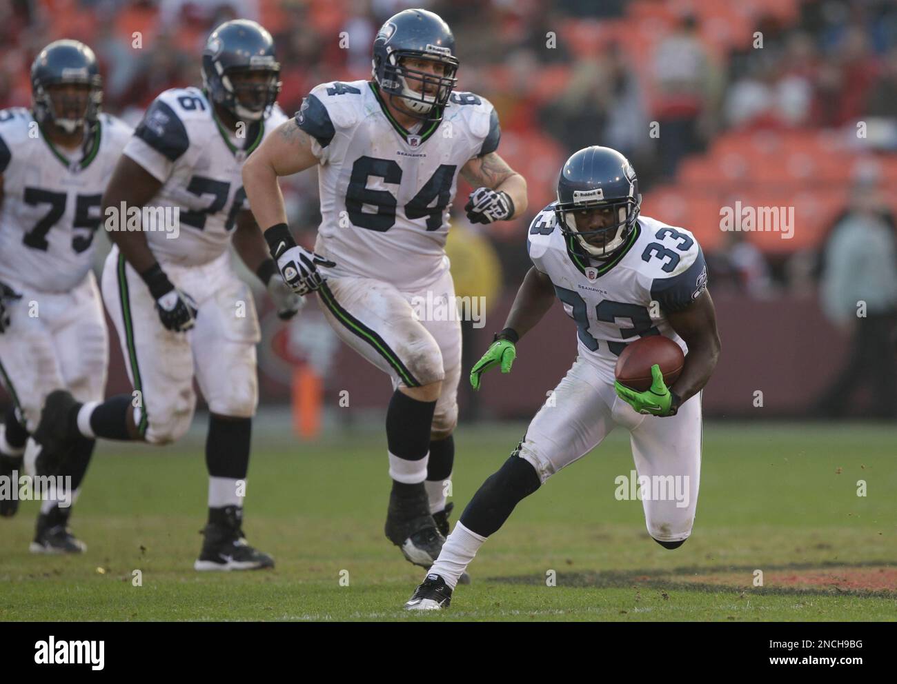 Seattle Seahawks running back Leon Washington (33) in action during the ...