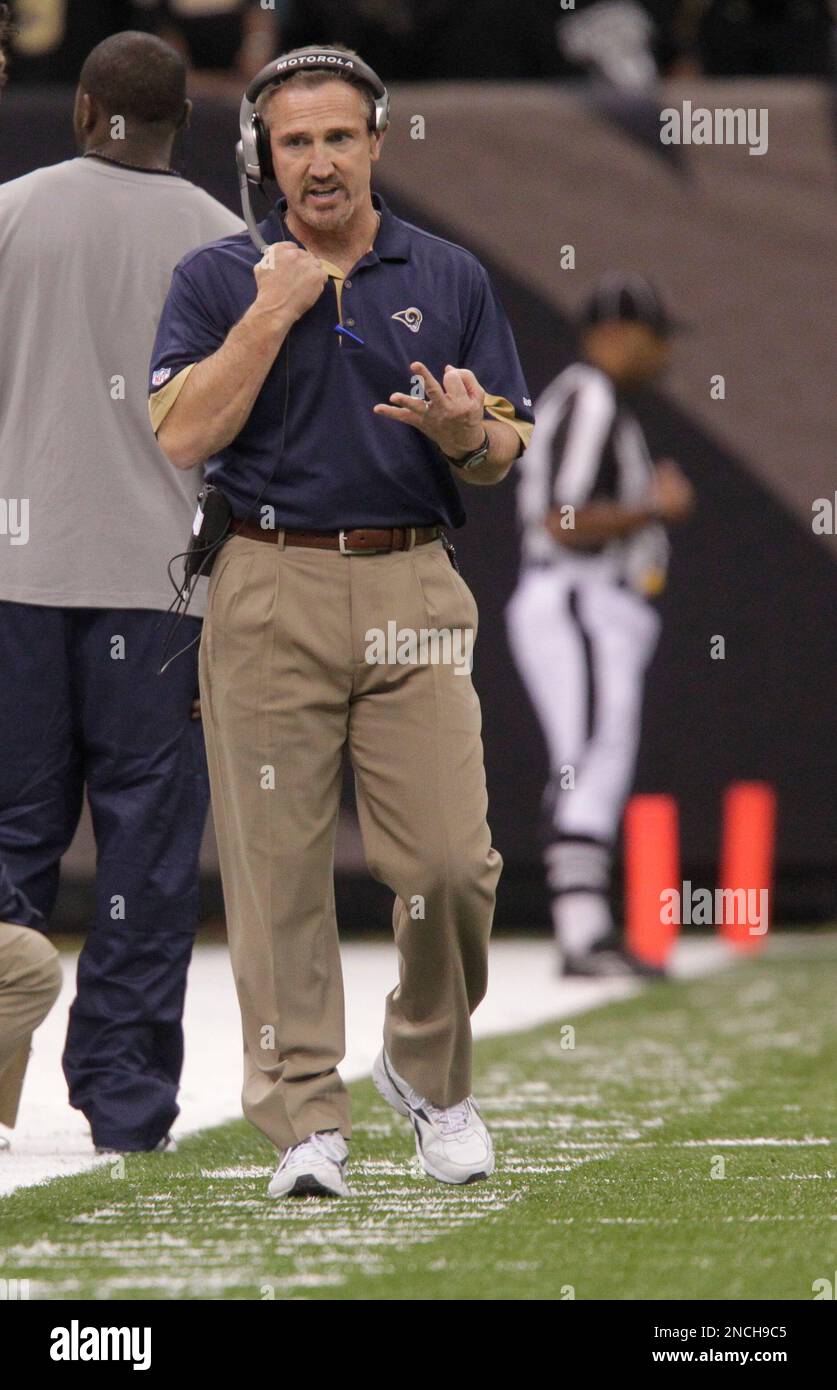 St. Louis Rams head coach Steve Spagnuolo in the second half of an NFL ...