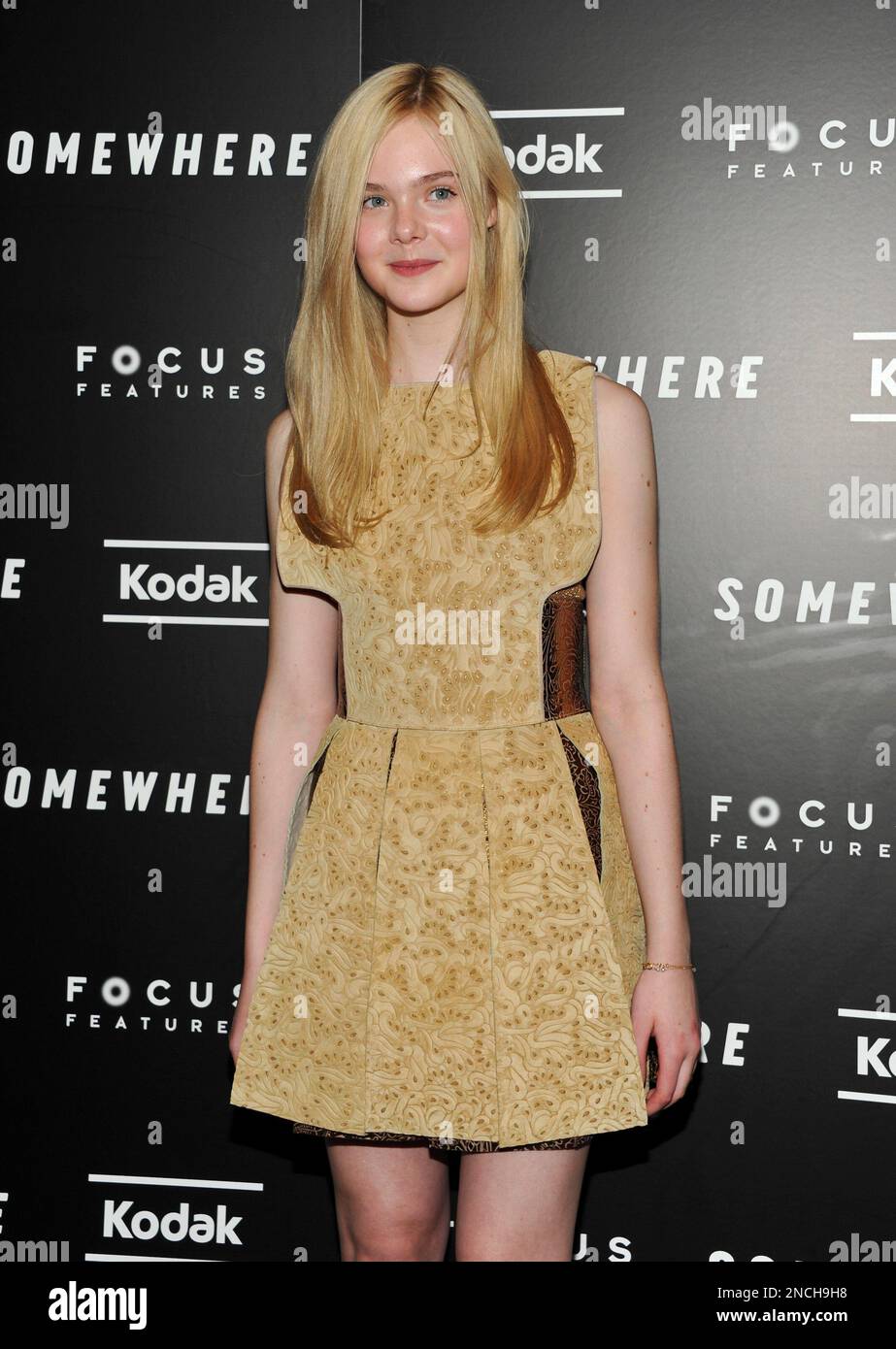 Actress Elle Fanning attends the premiere of 'Somewhere' at the Tribeca ...