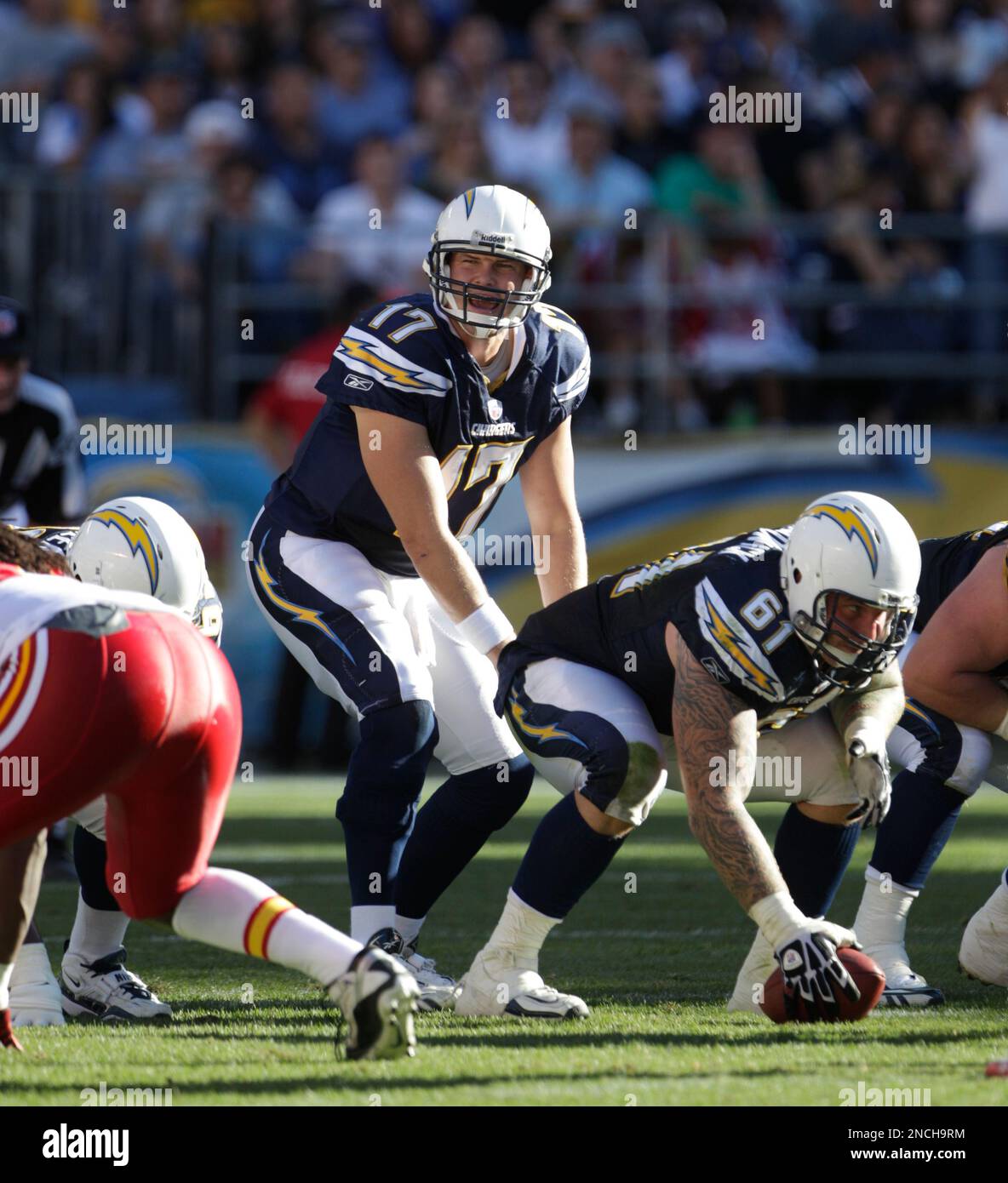 San Diego Chargers quarterback Philip Rivers during the first half of ...
