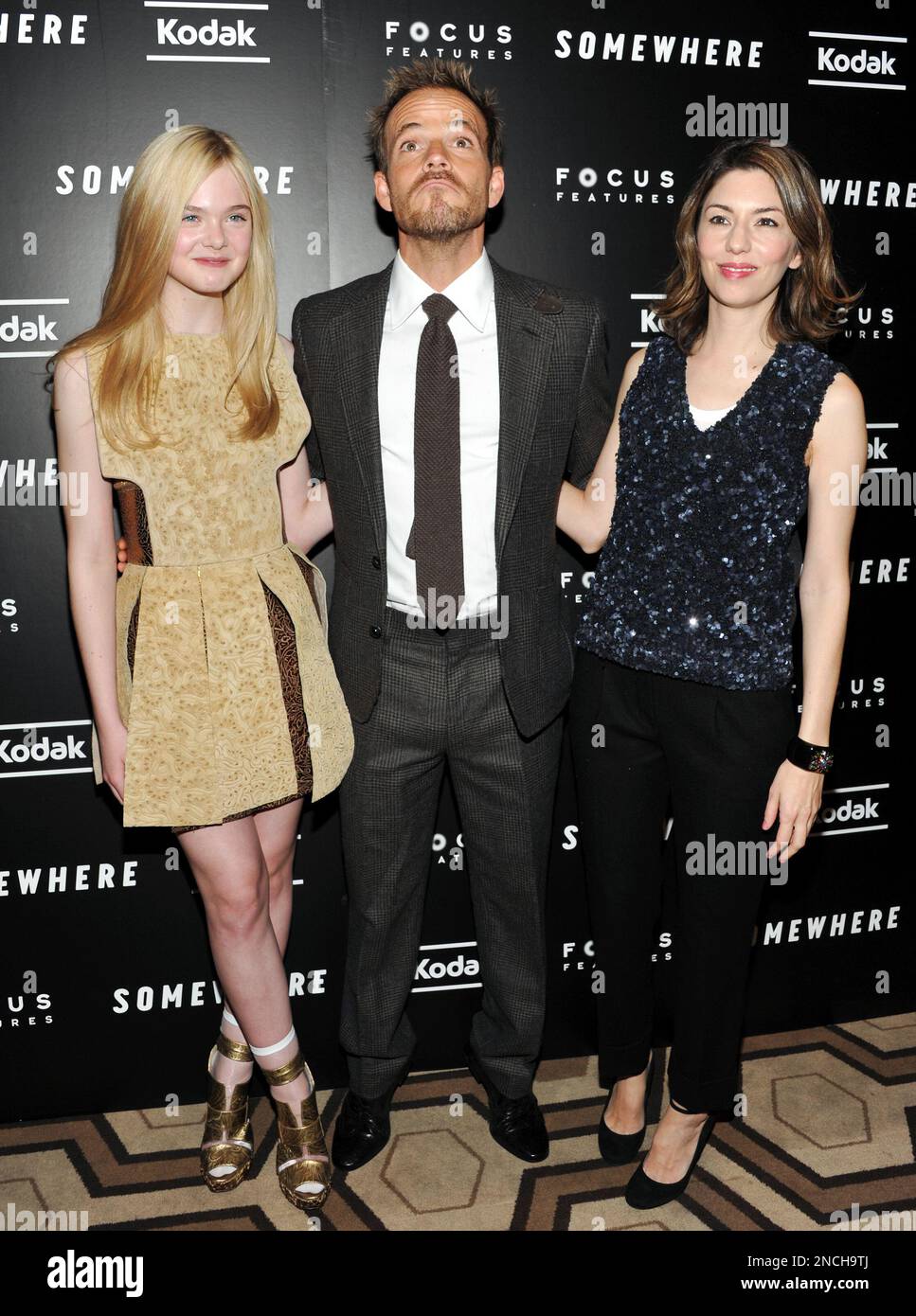 Actress Elle Fanning, left, actor Stephen Dorff and director Sofia ...