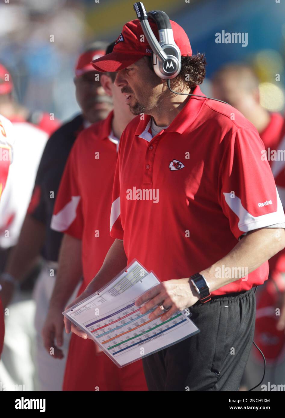 Kansas City Chiefs head coach Todd Haley during the first half of an ...