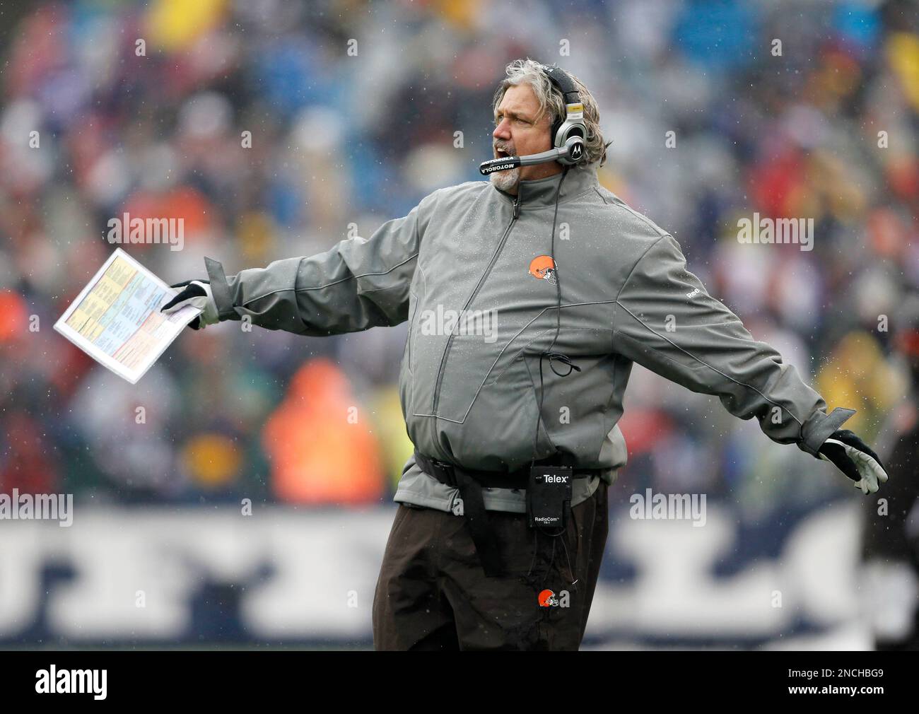 Cleveland Browns defensive coordinator Rob Ryan is seen during the ...