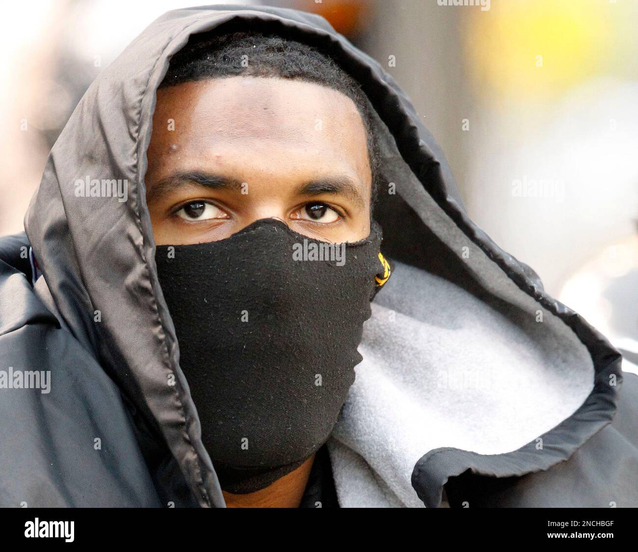 Pittsburgh Steelers safety Ryan Mundy sits on the bench during the ...