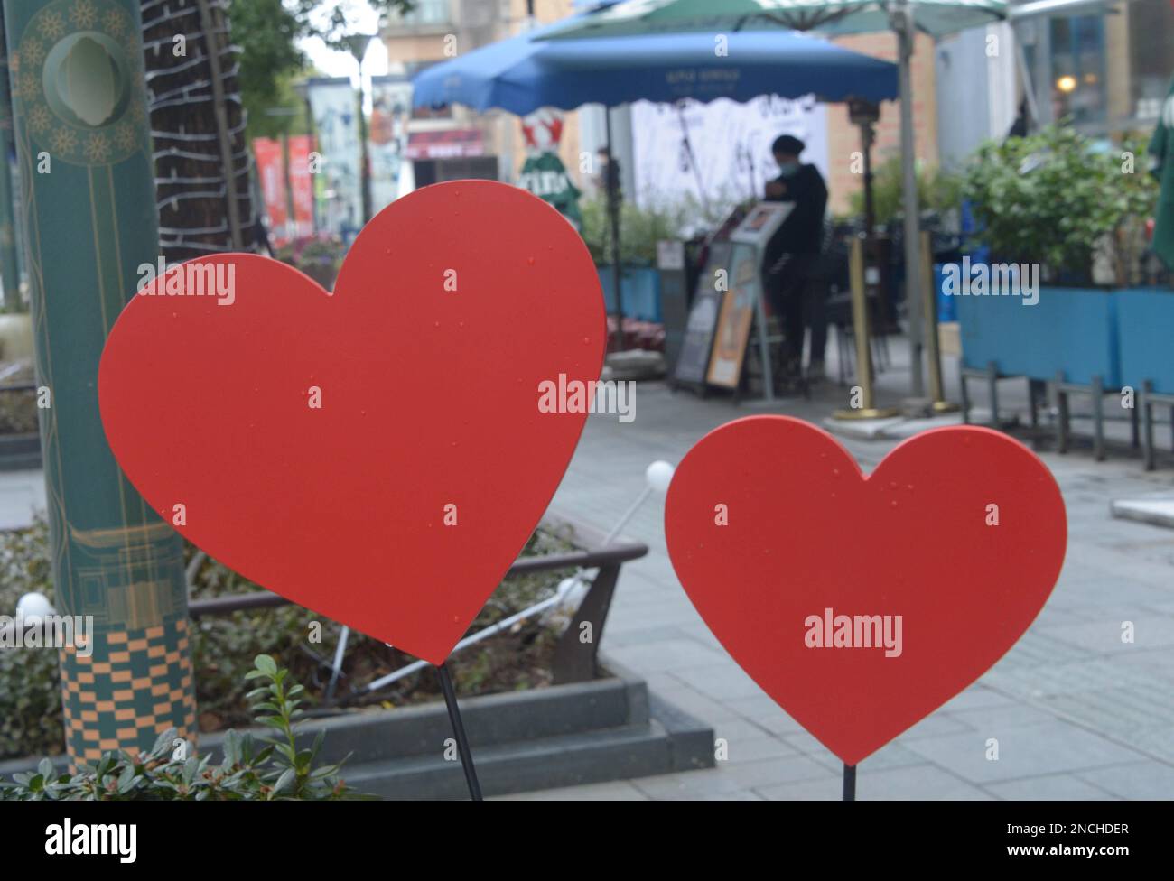Romantic vibes on Daxue Road in Yangpu District, Shanghai, China, 13 ...