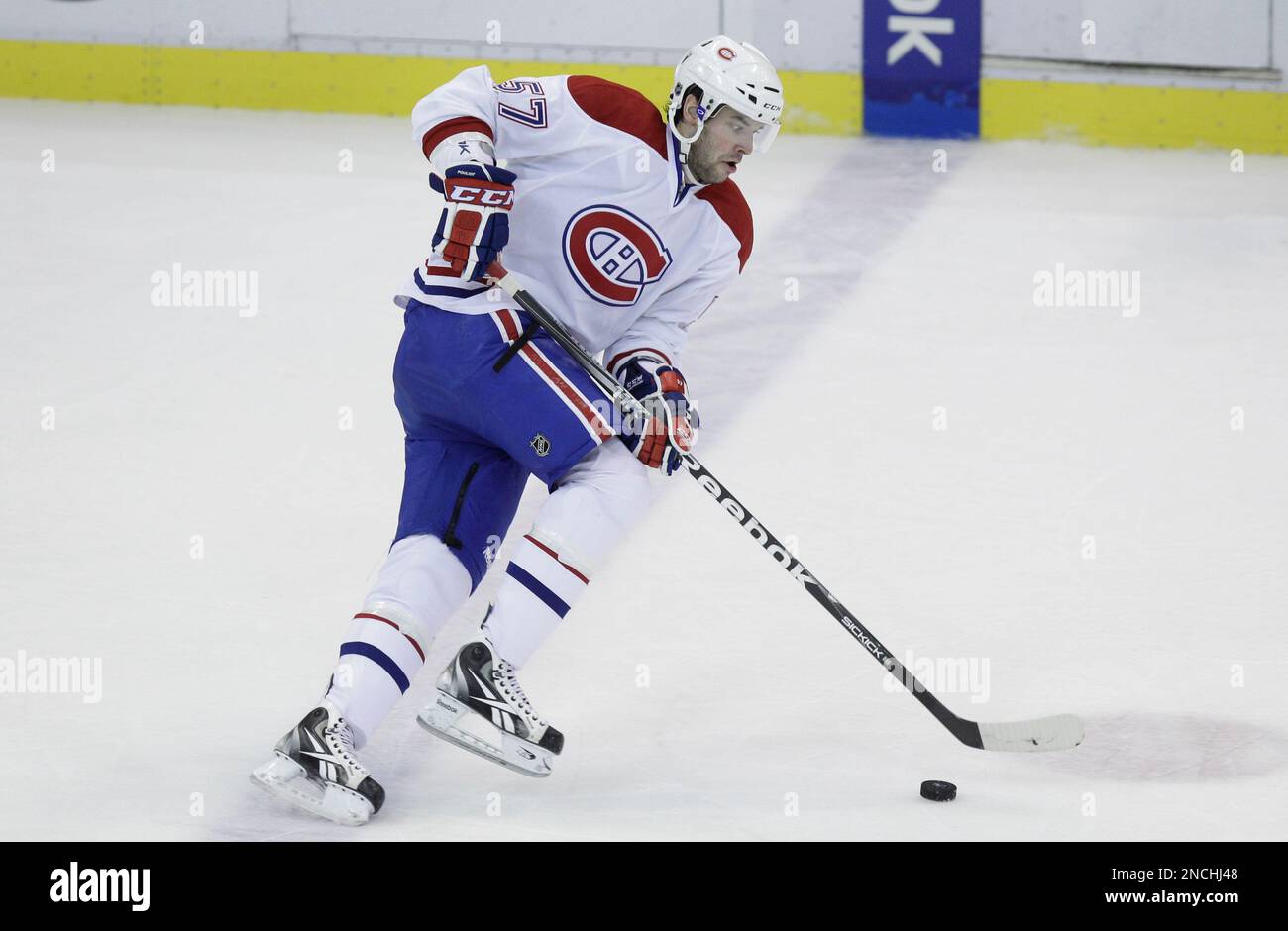 Montreal Canadiens left wing Benoit Pouliot (57) skates during the ...