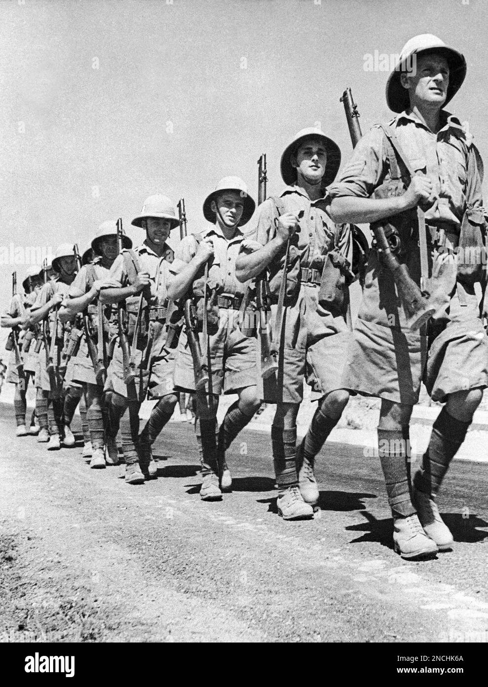 With Light Infantry Battalion. A platoon of Infantry’ men on the march ...