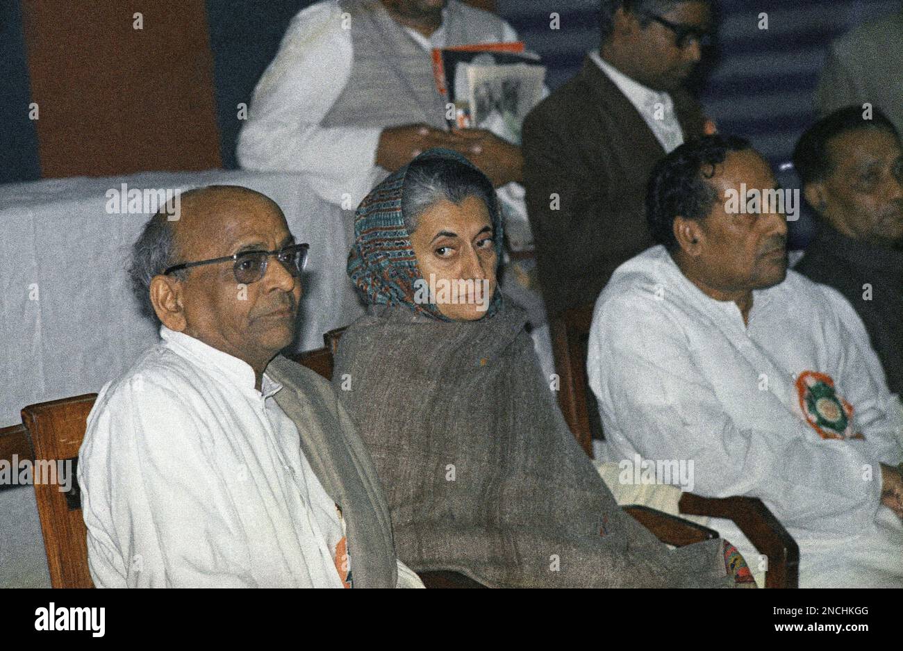 Prime Minister of India Mrs. Indira Gandhi during an appearance at a ...
