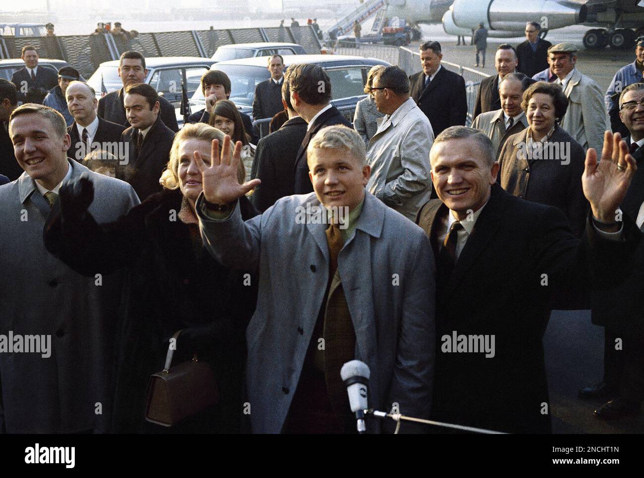 U.S. astronaut Frank Borman, commander of Apollo 8 lunar orbital ...