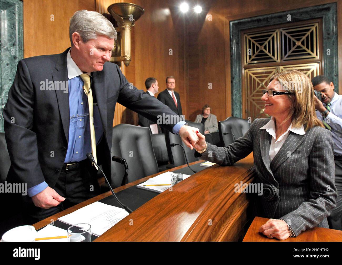Incoming Senate Banking Committee Chairman Sen. Tim Johnson, D-S.D ...