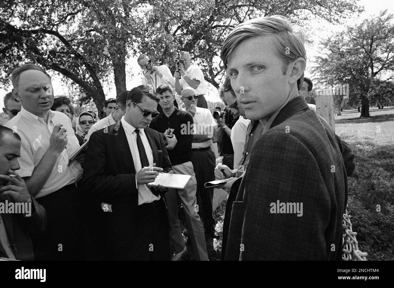 Robert Pardun, far right, leader of the protest group, Students for a ...