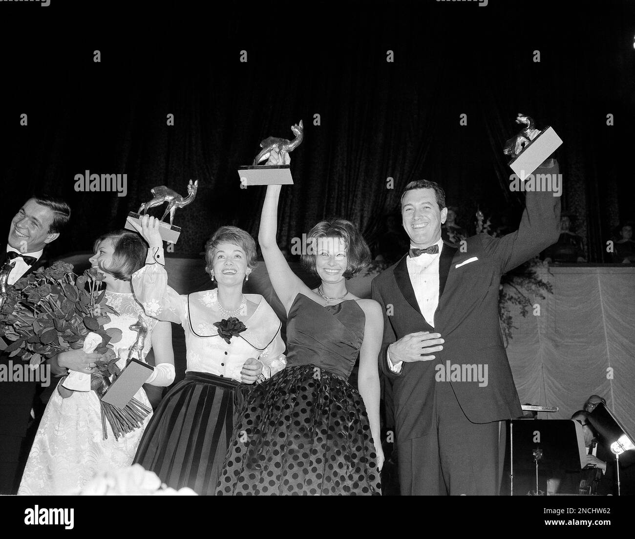 German movie actress Ruth Leuwerik, Sophia Loren and American movie ...