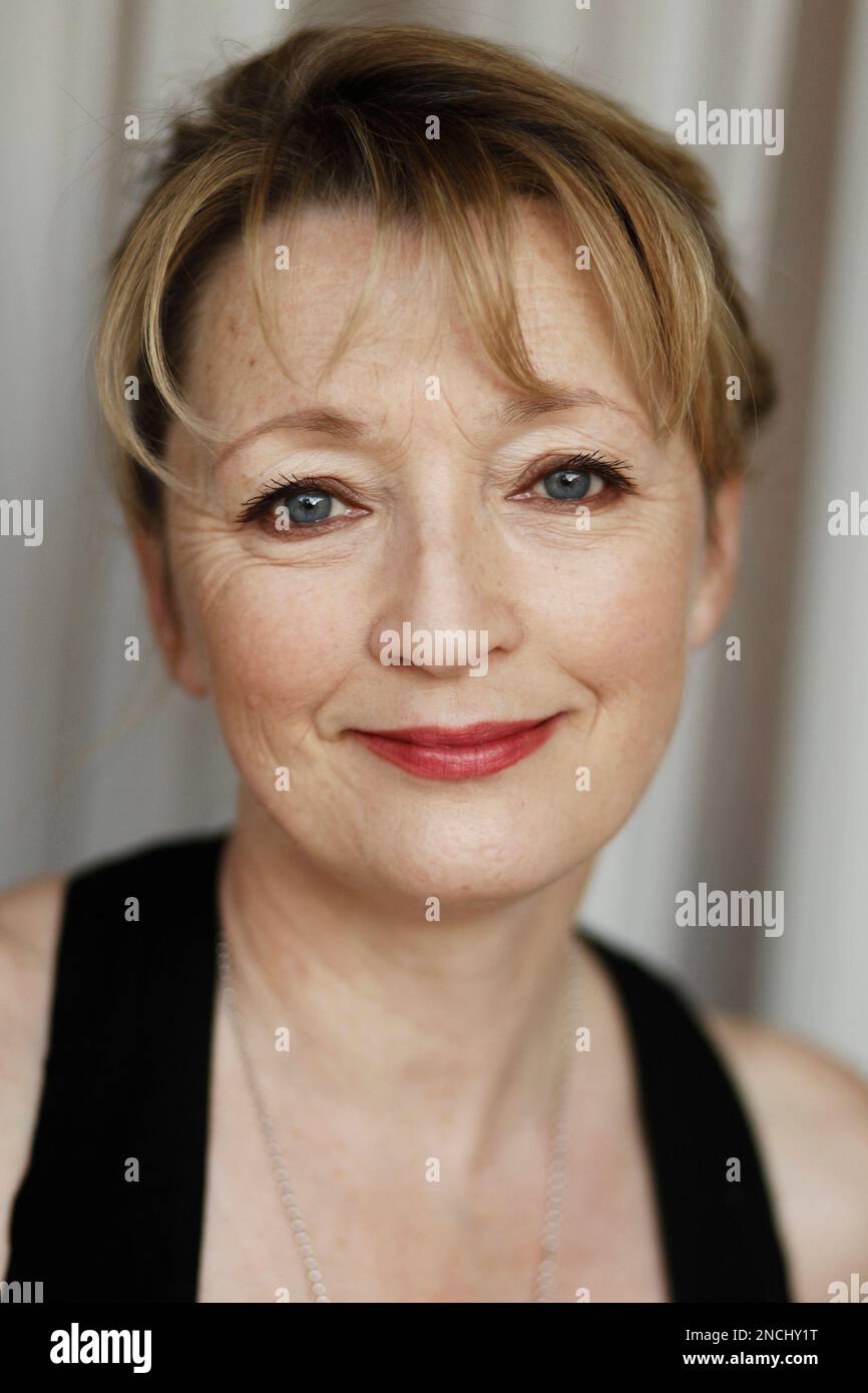 Actress Lesley Manville, from the film "Another Year", poses for a ...