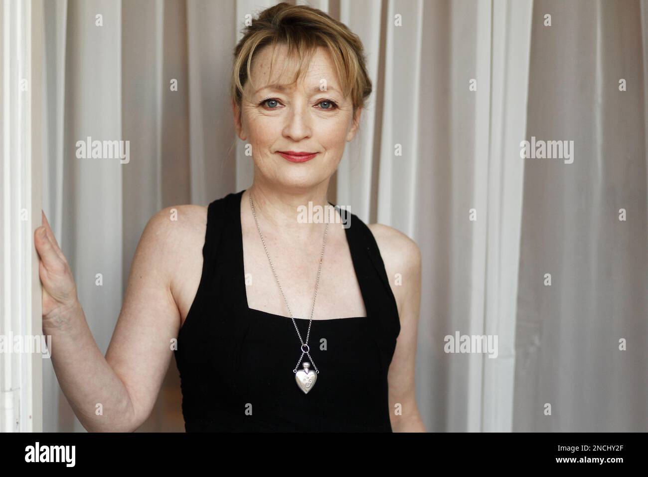 Actress Lesley Manville, from the film "Another Year", poses for a ...