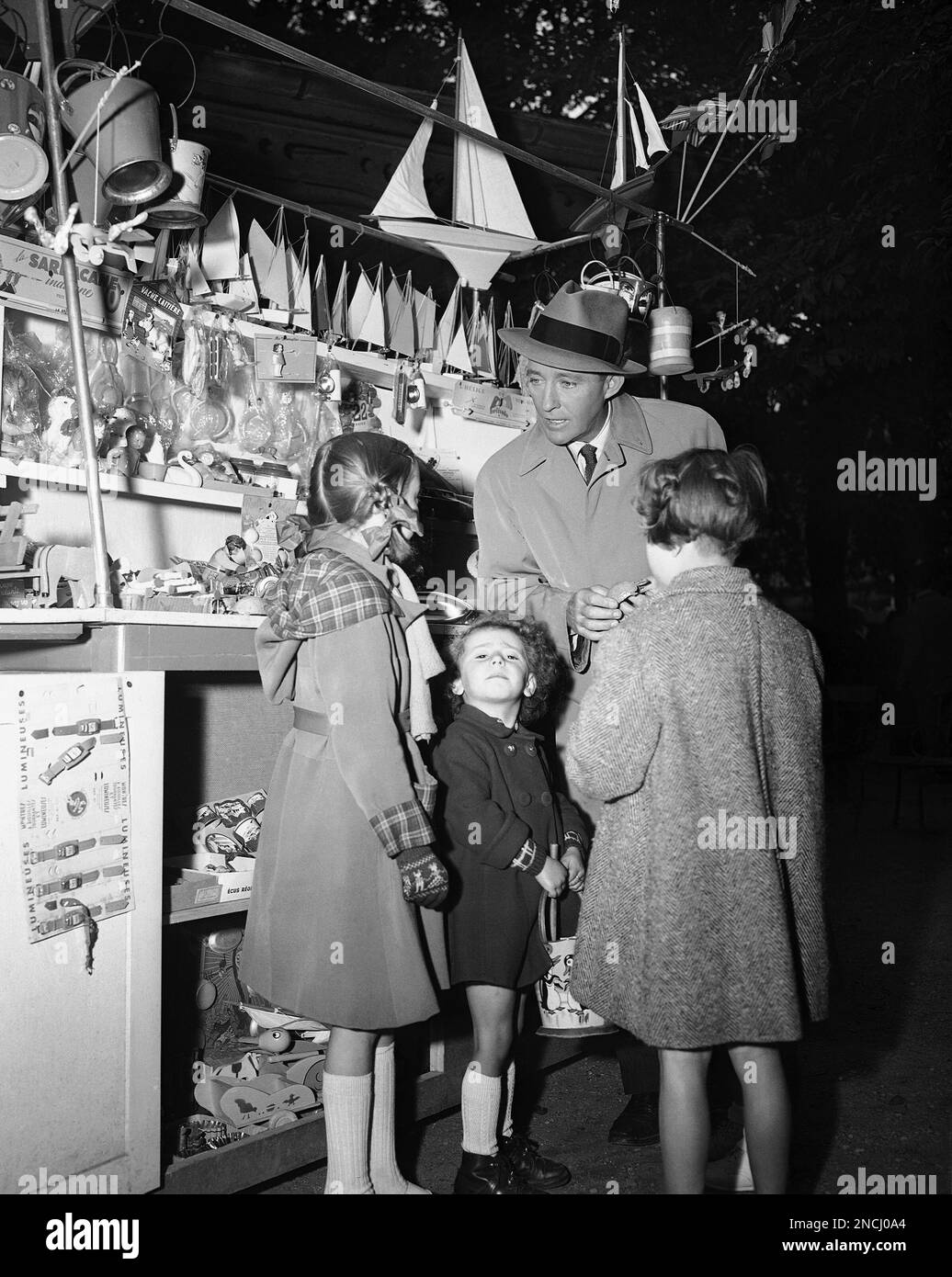 Motion picture and radio crooner Bing Crosby begins work on a film ...