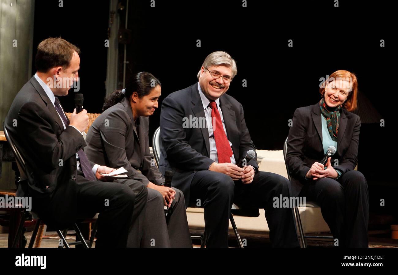 Associated Press journalists, from left, director of photography ...