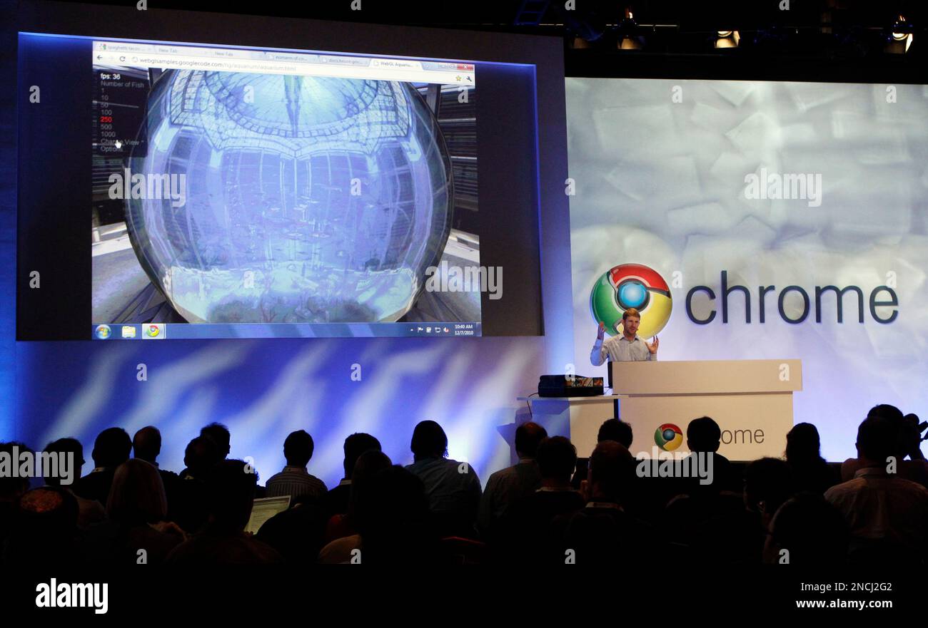 Brian Rakowski, Director of Product Management, demonstrates animation ...