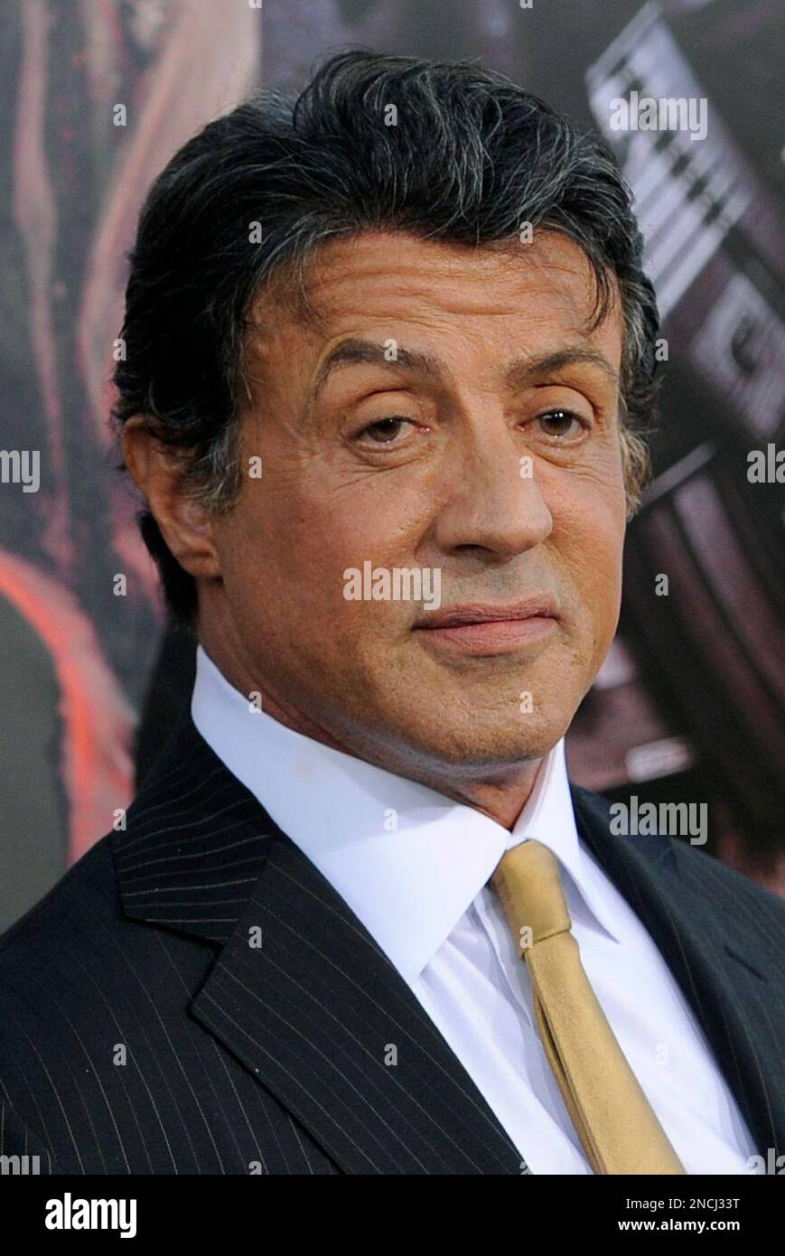 FILE - This Aug. 3, 2010, file photo shows Sylvester Stallone, at the ...