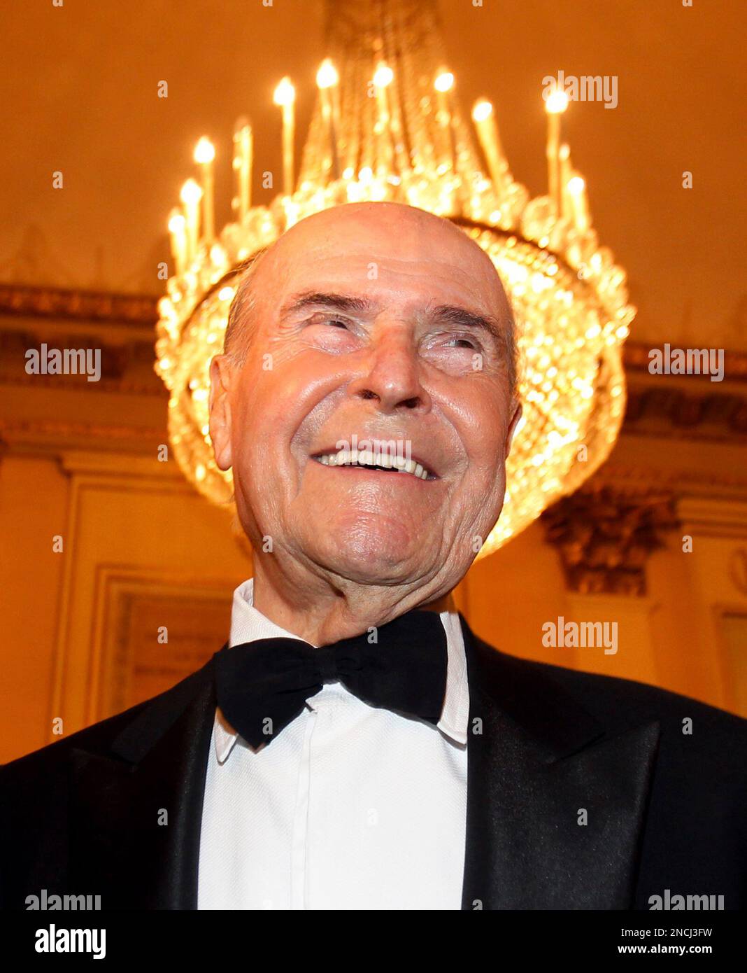 Professor Umberto Veronesi arrives at La Scala opera house in Milan ...