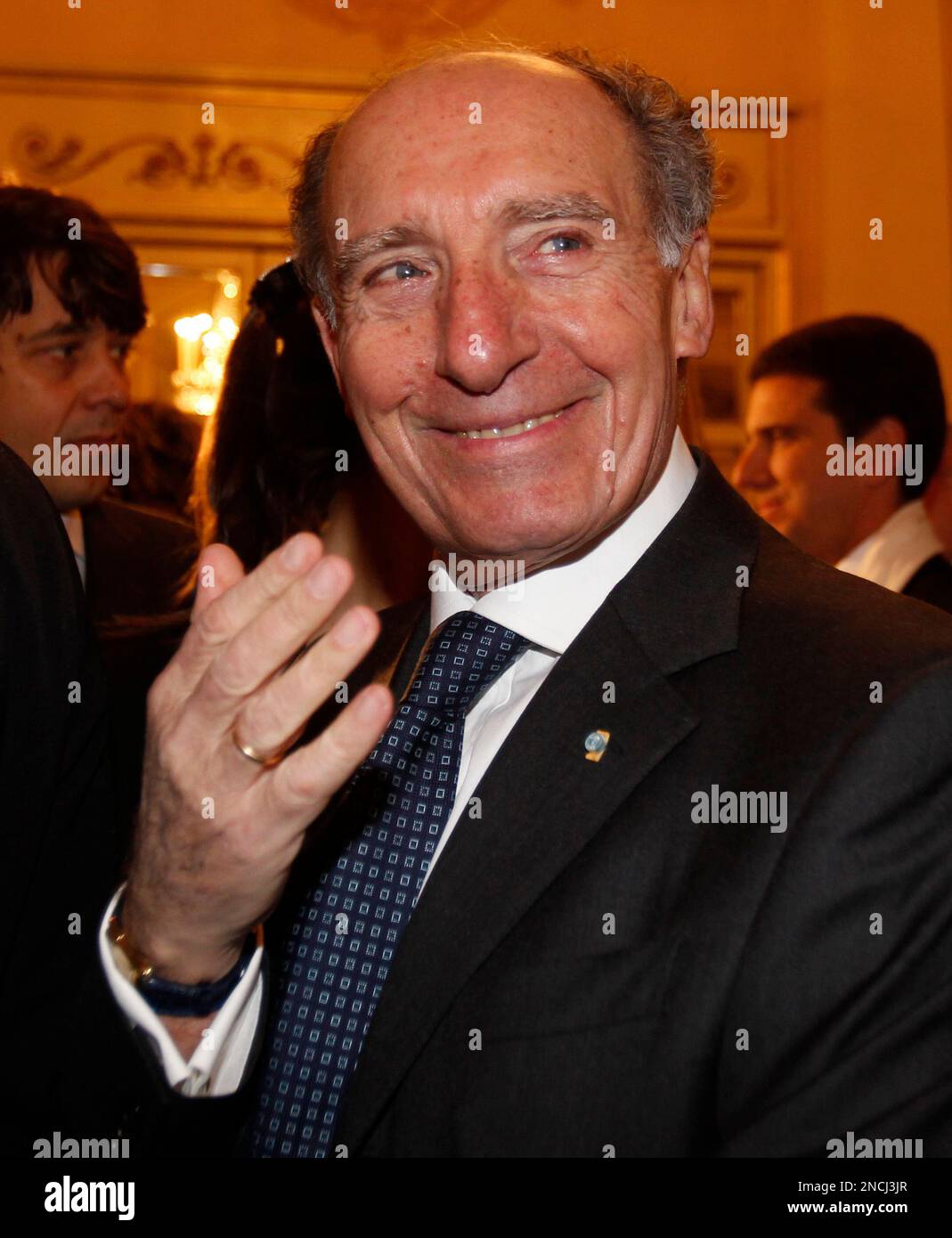 Former Milan's major Paolo Pillitteri arrives at La Scala opera house ...