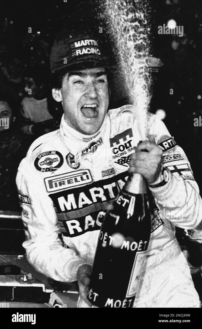 Henri Toivonen of Finland, celebrate his win in the 54th Monte Carlo ...