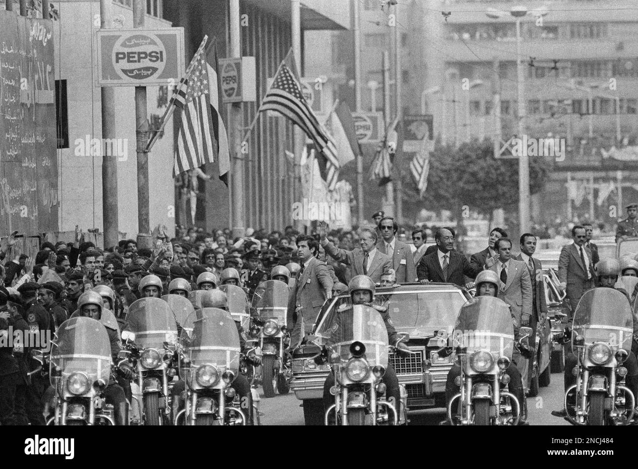 The Star-Spangled Banner flies alongside Egyptian flags as the ...