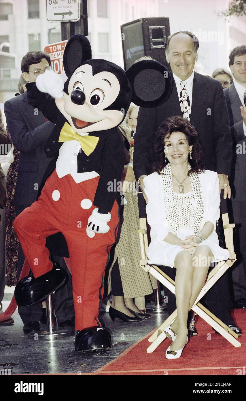 Mickey Mouse dances around as actress and former Mouseketeer Annette ...