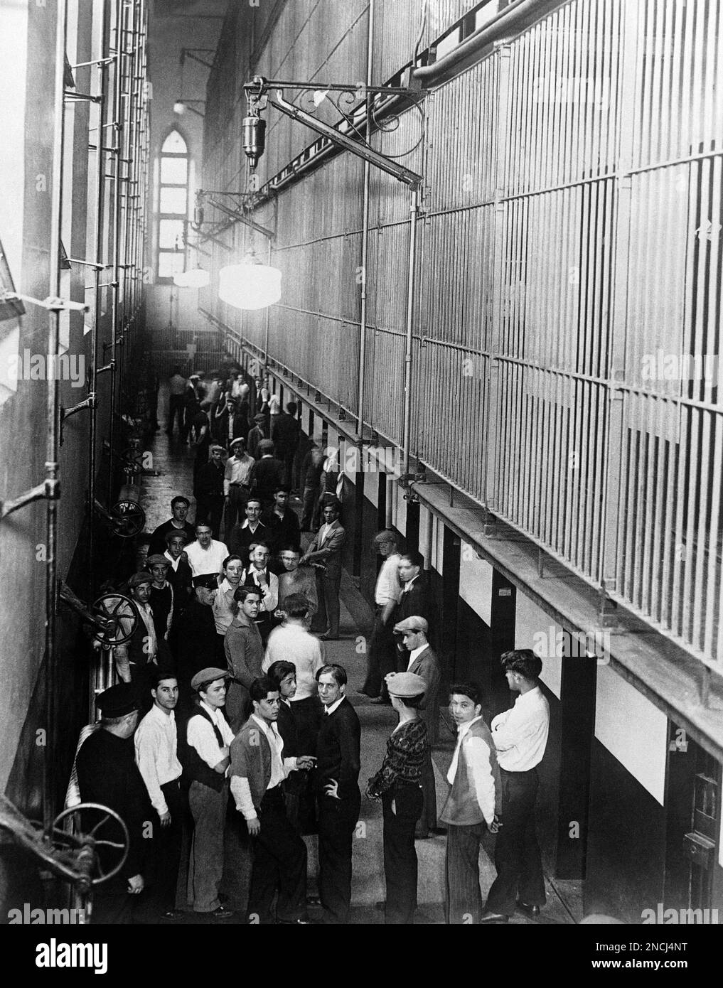 A view of the Raymond Street Jail in Brooklyn, New York City. The boys ...