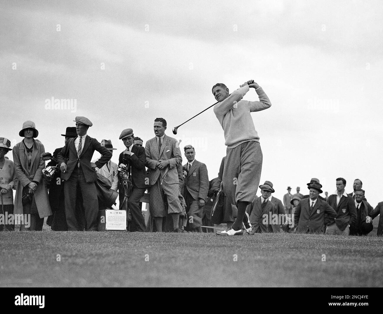 Horton Smith, from the USA., lets loose one of his pile drivers at the ...