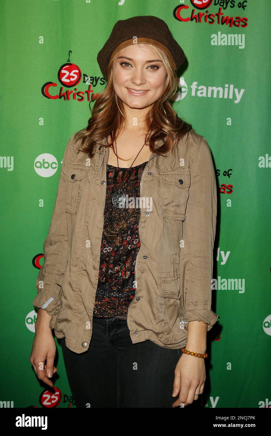 In this photo provided by StarPix, actress Spencer Grammer poses at ABC ...