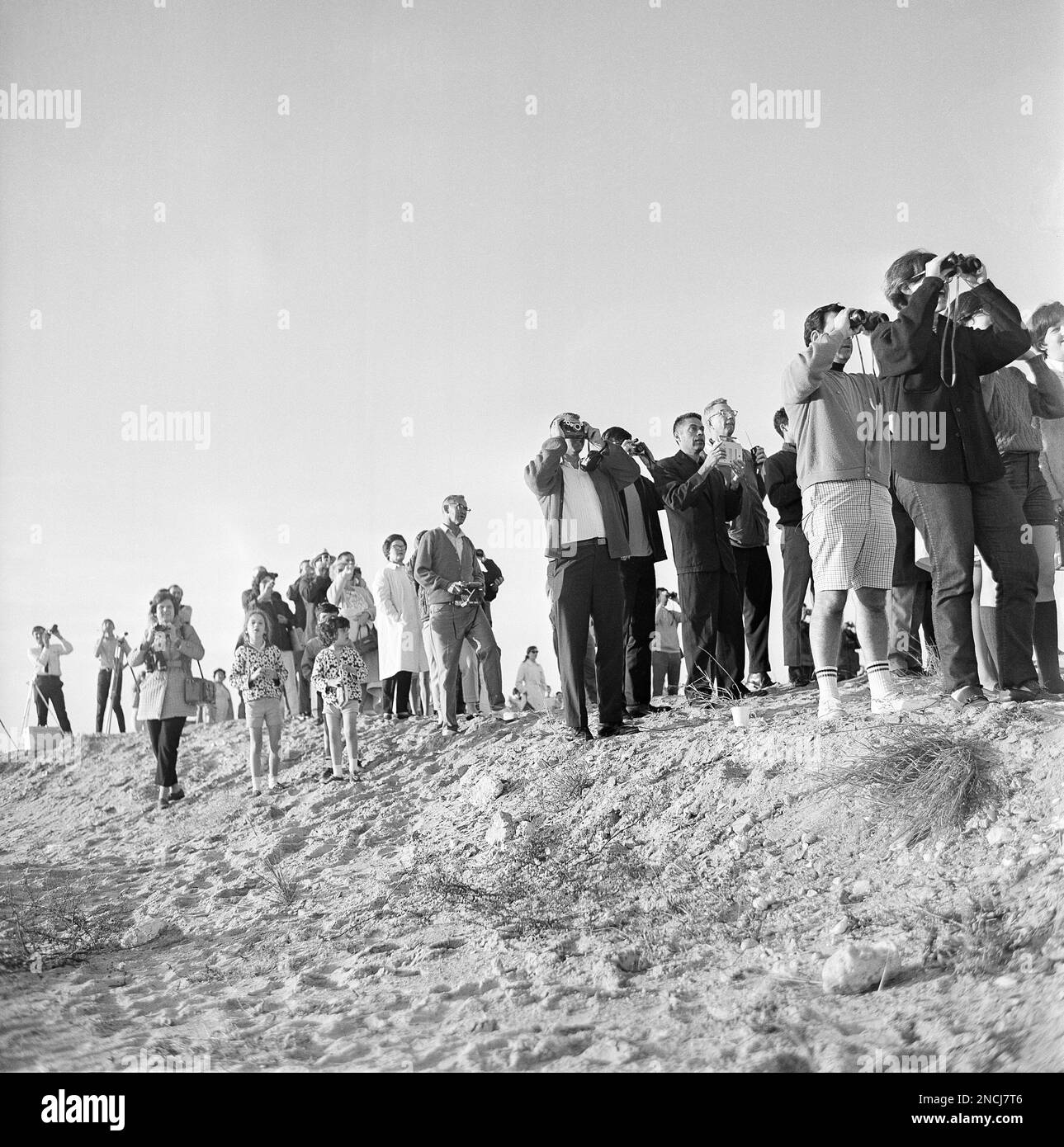 Young and old alike flocked to the beaches overlooking Cape Kennedy ...