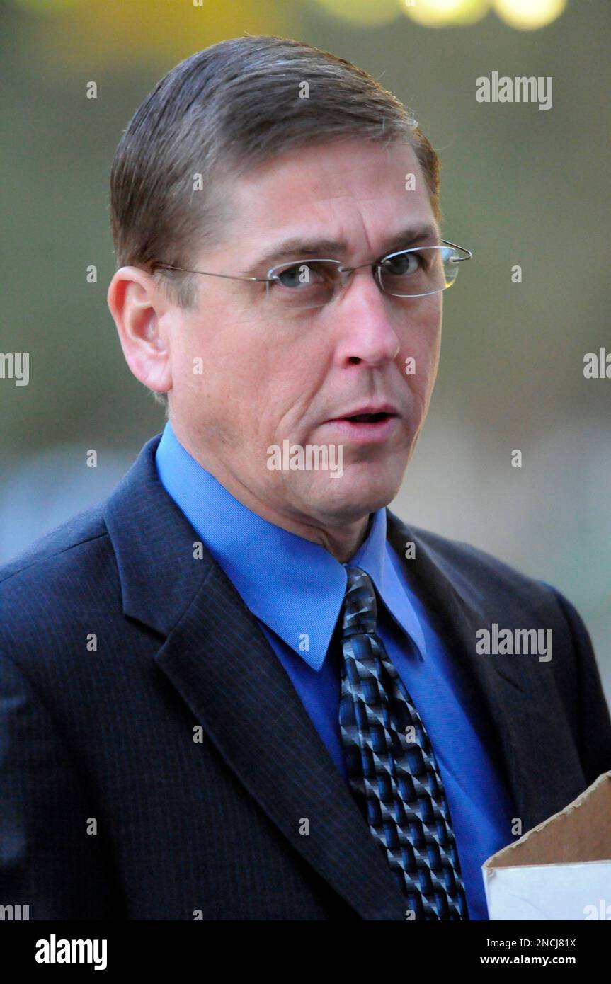 New Orleans police Lt. Dwayne Scheuermann, who is charged in the case ...