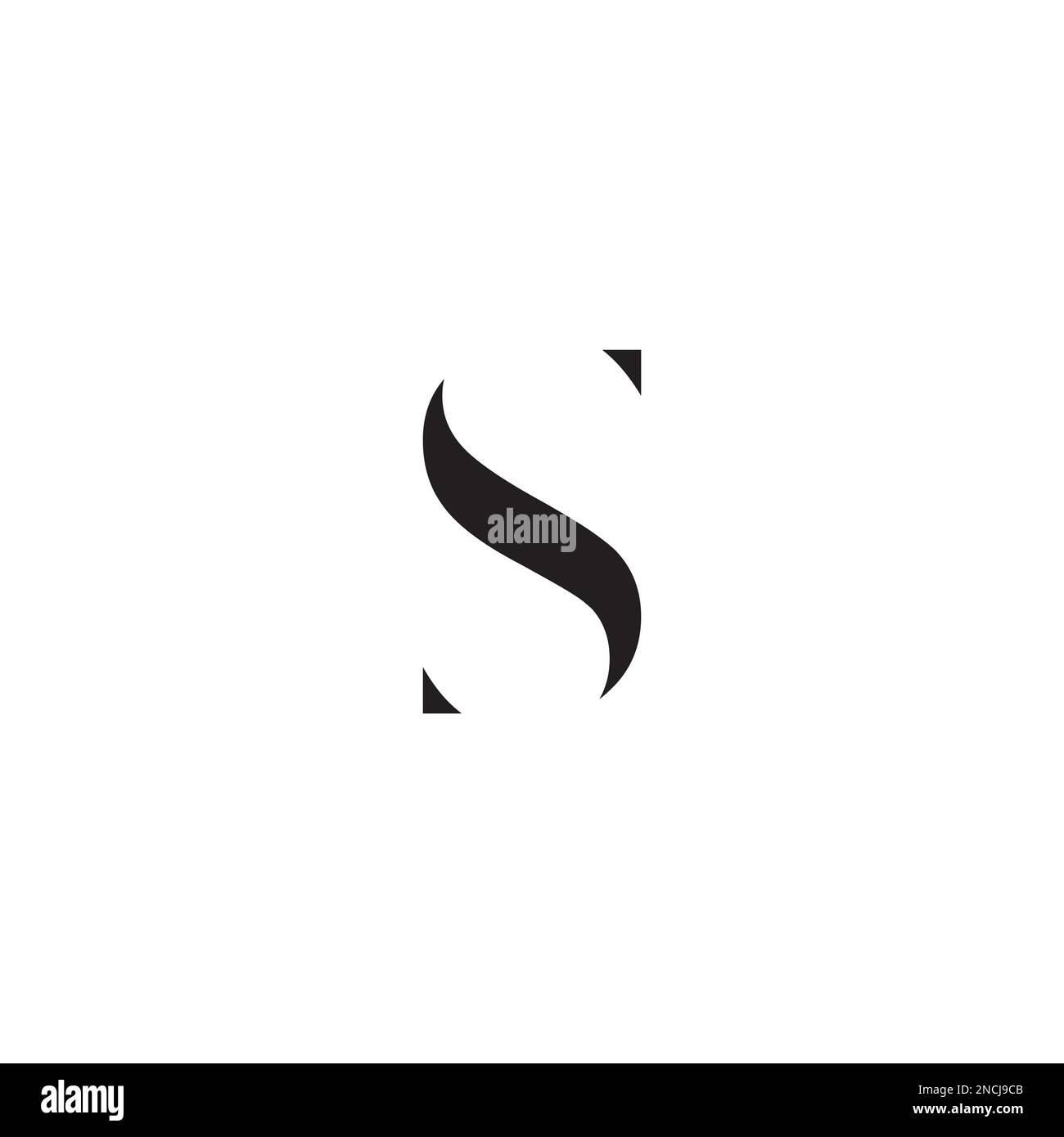 abstract letter S logo concept on white background Stock Vector Image ...