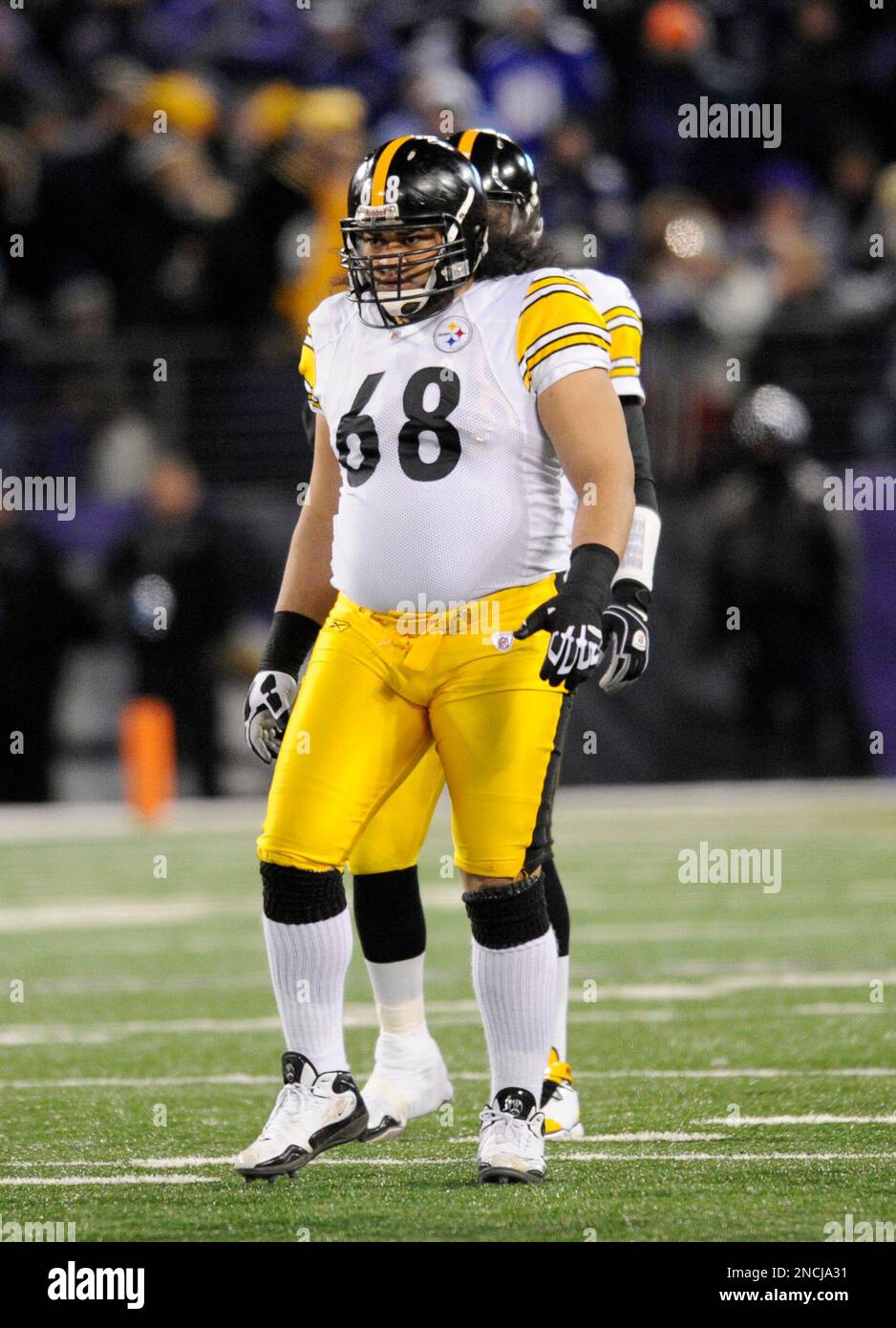 Pittsburgh Steelers guard Chris Kemoeatu (68) during the first half of ...