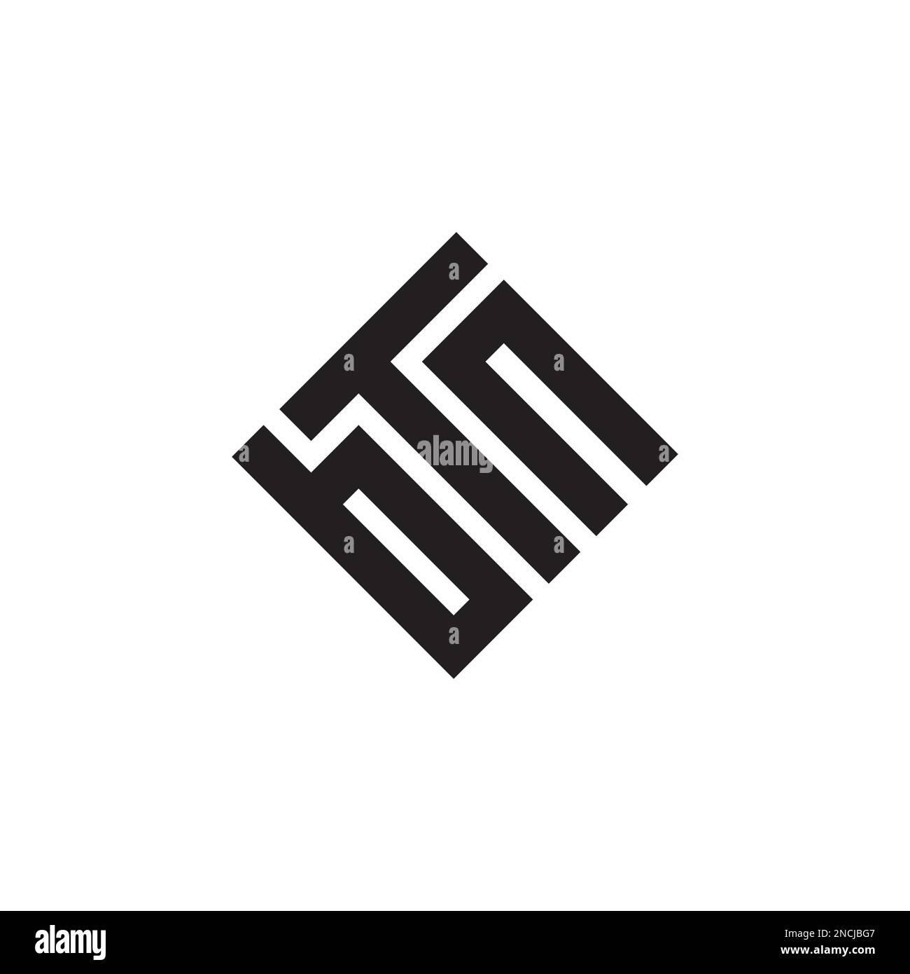 abstract letter BTN logo design vector isolated on white background ...