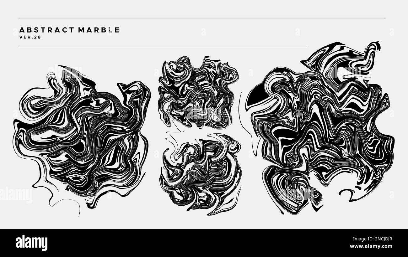 Modern marble fluid ink abstract shape design vector. Complex abstract ...