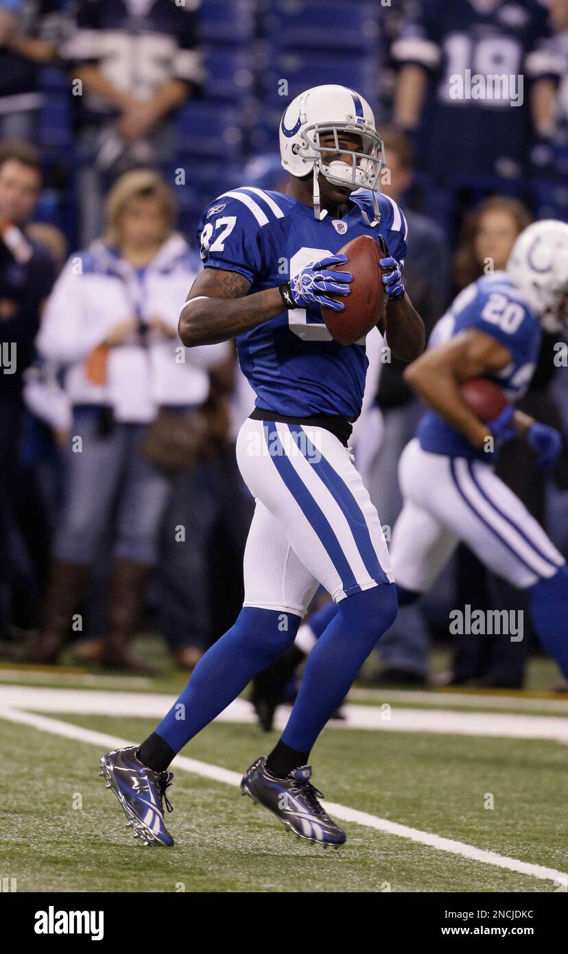 Indianapolis Colts tight end Brody Eldridge (81) before an NFL football ...