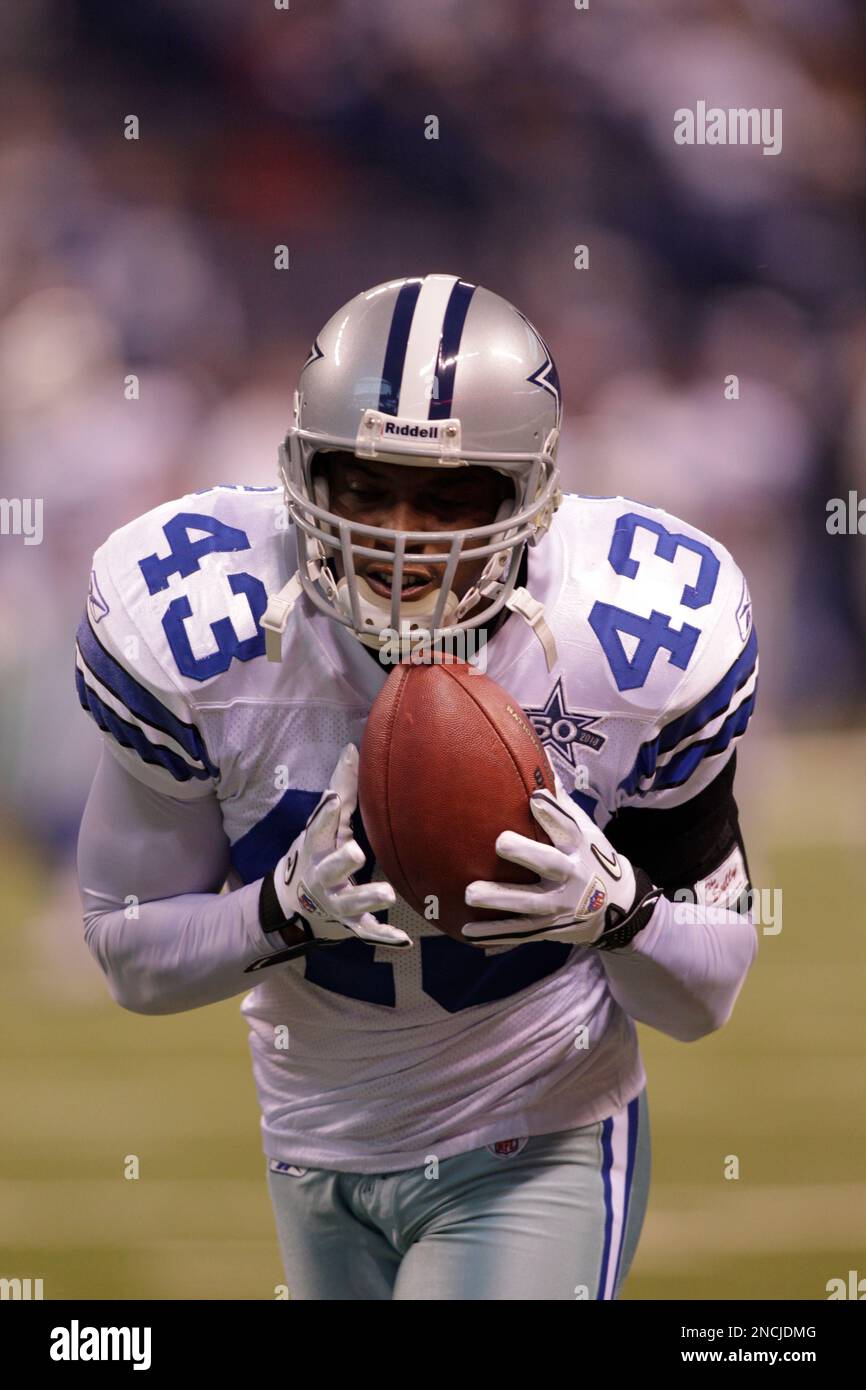 Dallas Cowboys safety Gerald Sensabaugh (43) during pre-game warm ups ...