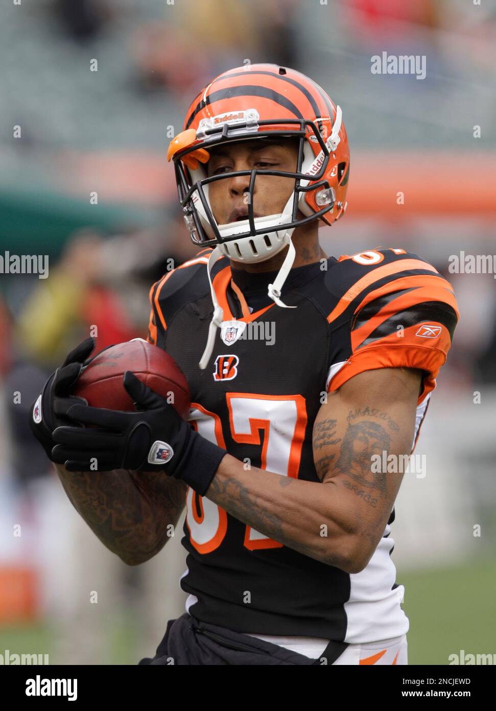Cincinnati Bengals wide receiver Andre Caldwell warms up prior to an ...