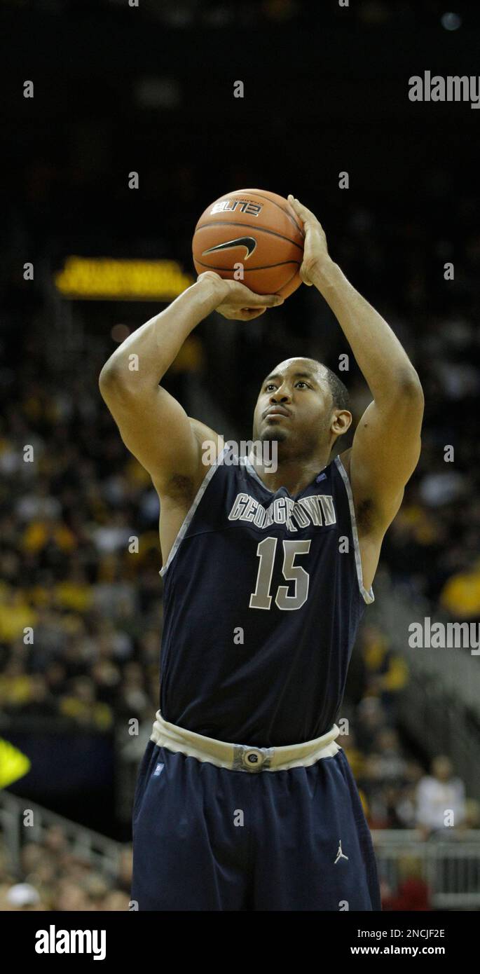 Georgetown guard Austin Freeman (15) during the the second half of an ...