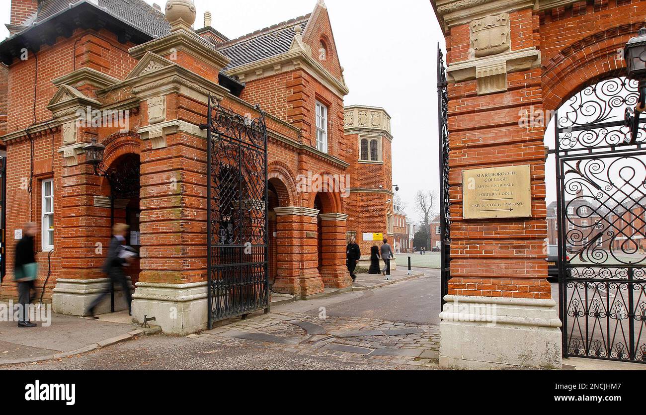 In this Nov. 29, 2010 photo, students enter the grounds of Marlborough ...